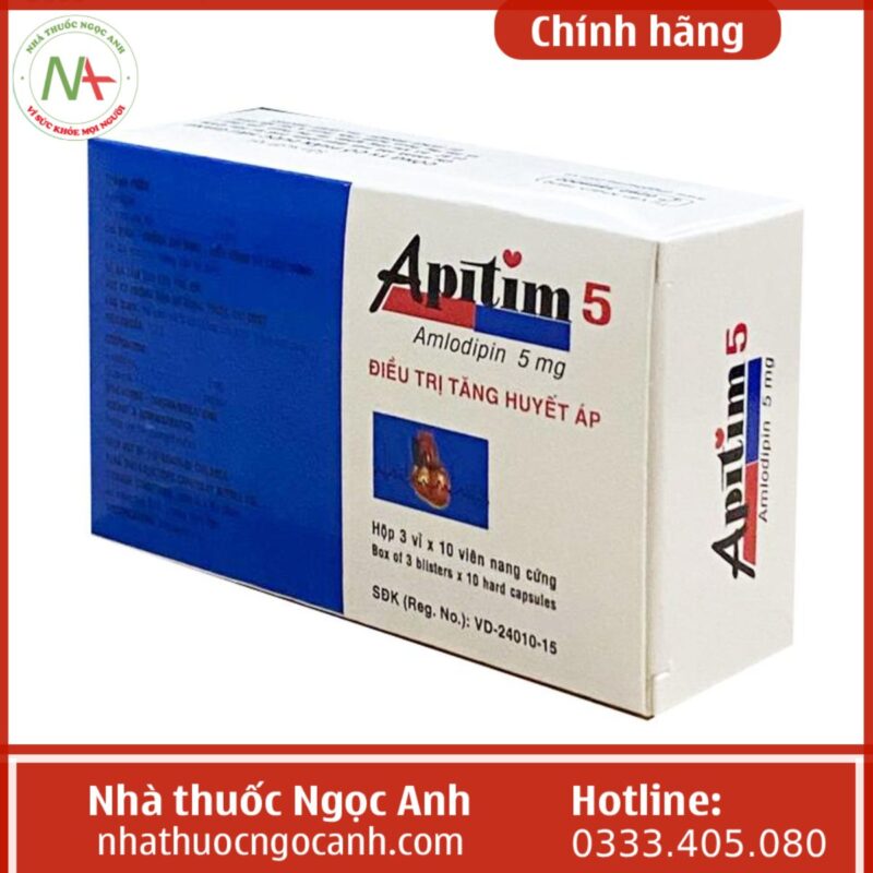 Thuốc Apitim 5 là thuốc gì, trị bệnh gì? Giá bao nhiêu? Mua ở đâu?