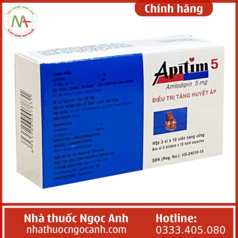 Thuốc Apitim 5 là thuốc gì, trị bệnh gì? Giá bao nhiêu? Mua ở đâu?