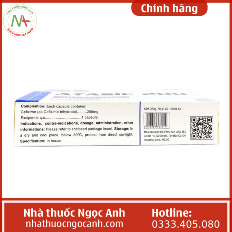 Thuốc Atasic 200 là thuốc gì, có tác dụng gì, giá bao nhiêu, mua ở đâu?