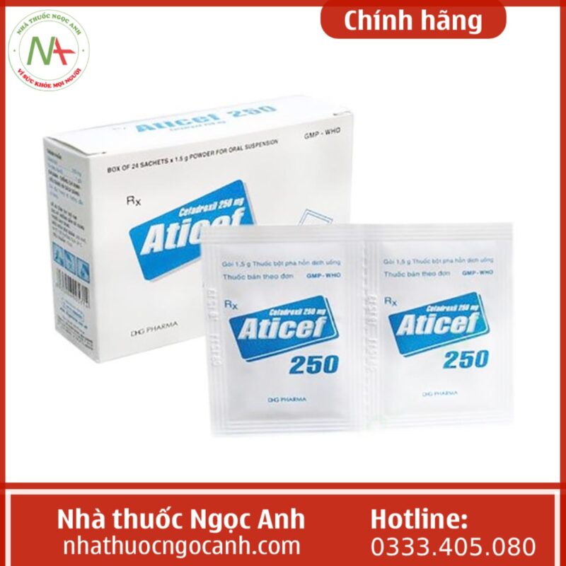 Thuốc Aticef 250 là thuốc gì, có tác dụng gì, giá bao nhiêu, mua ở đâu?