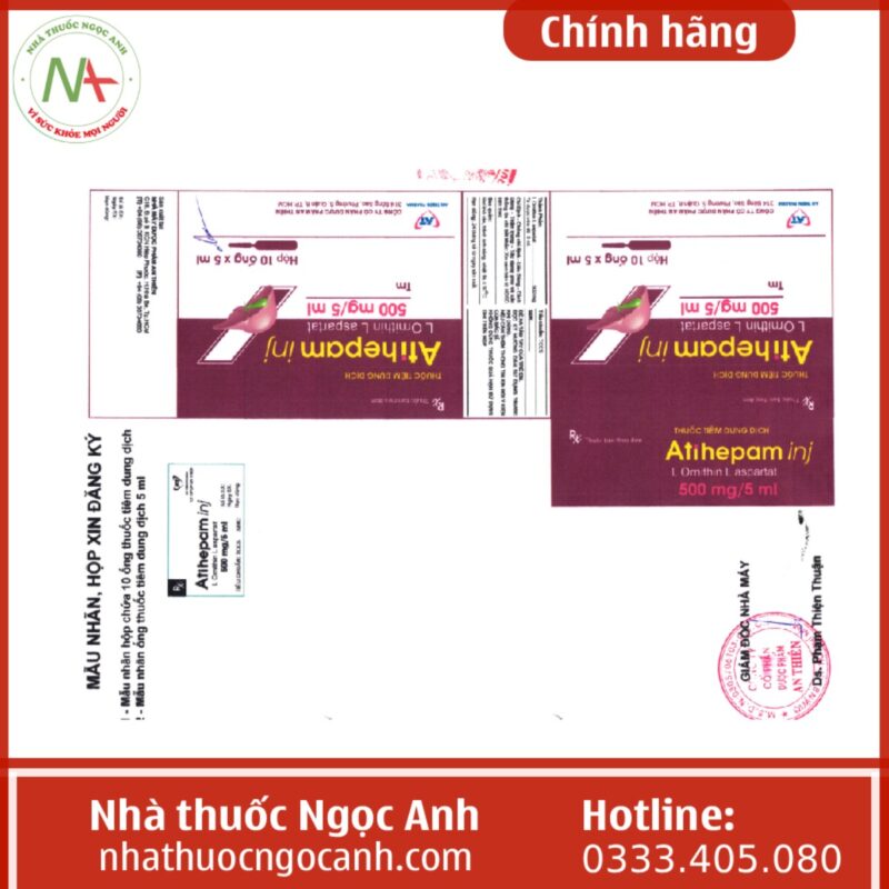 Thuốc Atihepam inj là thuốc gì, có tác dụng gì, giá bao nhiêu, mua ở đâu?