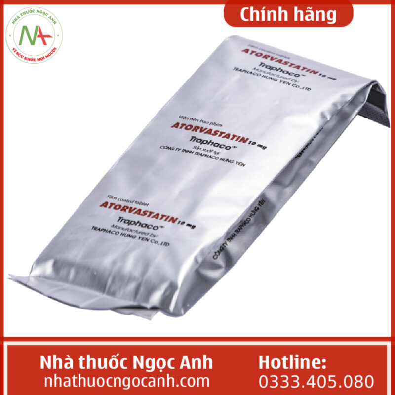 Thuốc Atorvastatin 10mg Traphaco giá bao nhiêu, mua ở đâu?