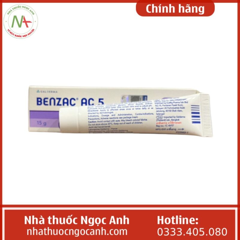 Thuốc Benzac AC 5 % có tác dụng gì, có tốt không, giá bao nhiêu, mua ở đâu?