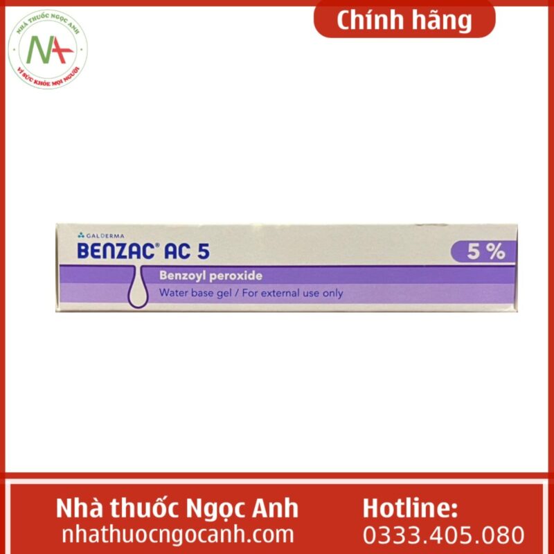 Thuốc Benzac AC 5 % có tác dụng gì, có tốt không, giá bao nhiêu, mua ở đâu?