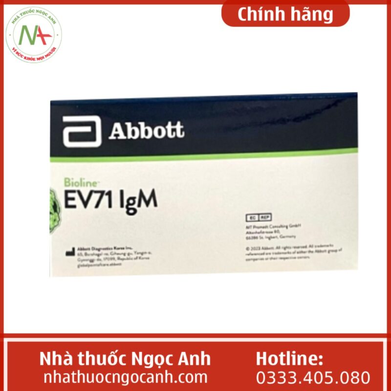 Bioline EV71 IgM Abbott có tác dụng gì, có tốt không, giá bao nhiêu, mua ở đâu?