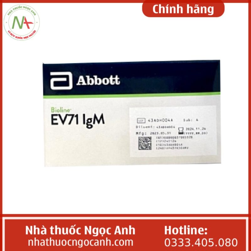 Bioline EV71 IgM Abbott có tác dụng gì, có tốt không, giá bao nhiêu ...