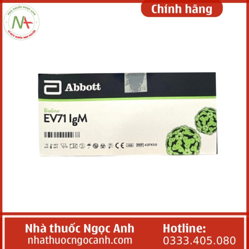 Bioline EV71 IgM Abbott có tác dụng gì, có tốt không, giá bao nhiêu, mua ở đâu?