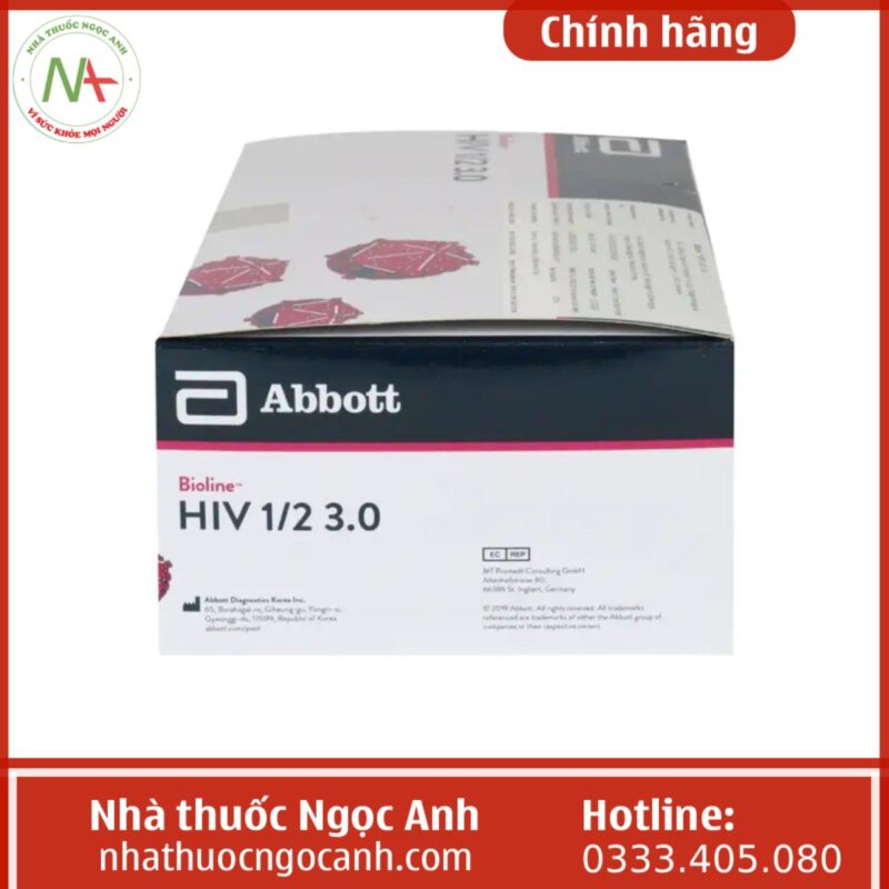 Bioline HIV 1/2 3.0 Abbott có tác dụng gì, có tốt không, giá bao nhiêu, mua ở đâu?