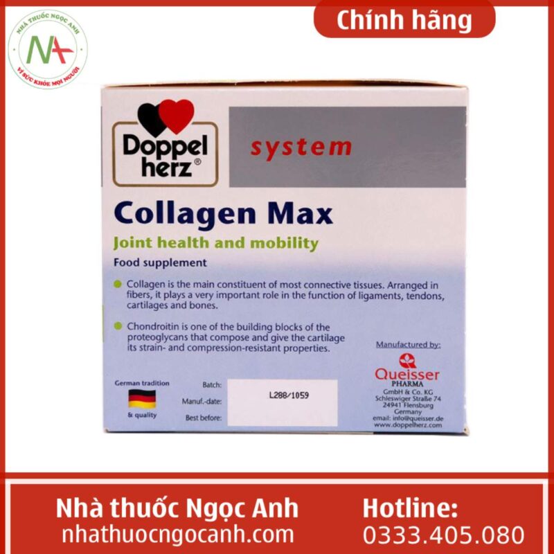 Thuốc Collagen Max Doppelherz có tác dụng gì? Giá bao nhiêu? Mua ở đâu?