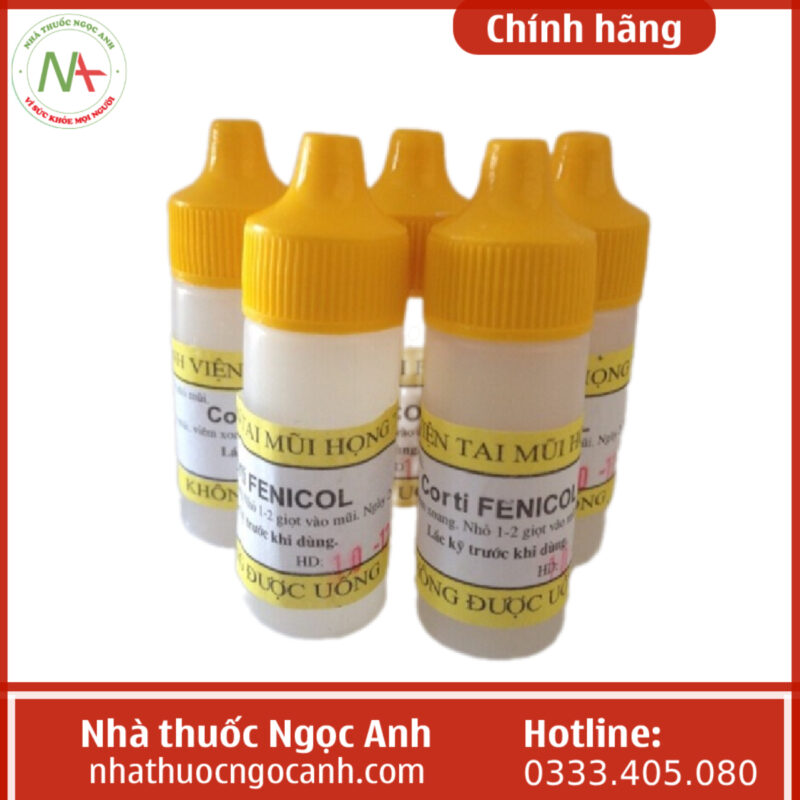 Thuốc nhỏ mũi Corti Fenicol có phải kháng sinh không, mua ở đâu, giá ...