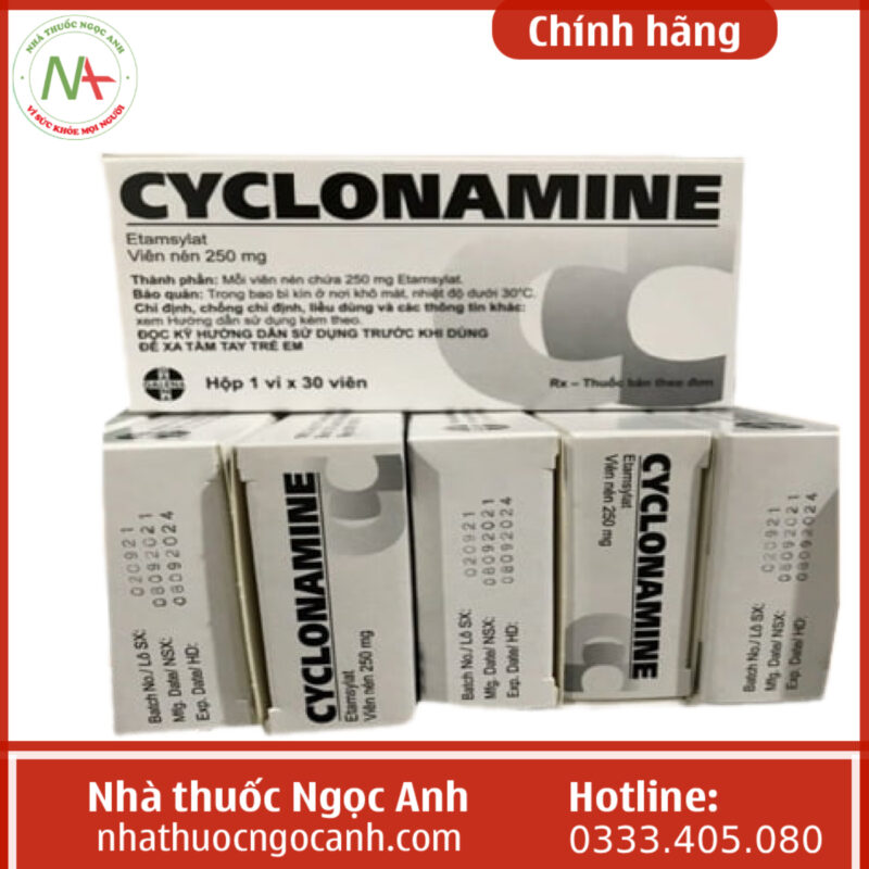 Thuốc Cyclonamine 250mg là thuốc gì, giá bao nhiêu, mua ở đâu?