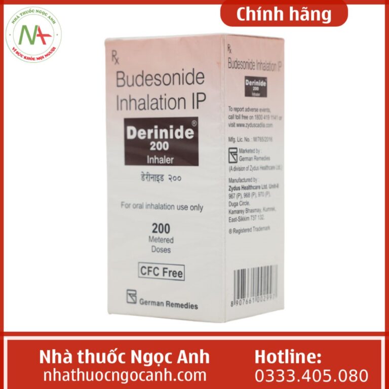 Thuốc Derinide 200 Inhaler có tác dụng gì, giá bao nhiêu, mua ở đâu?
