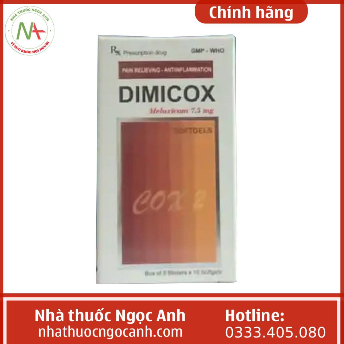 Thuốc Dimicox là thuốc gì, giá bao nhiêu, mua ở đâu?