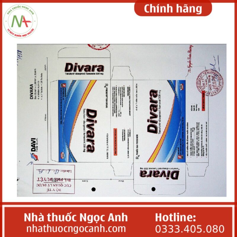 Thuốc Divara 300 mg là thuốc gì, có tác dụng gì, giá bao nhiêu, mua ở đâu?