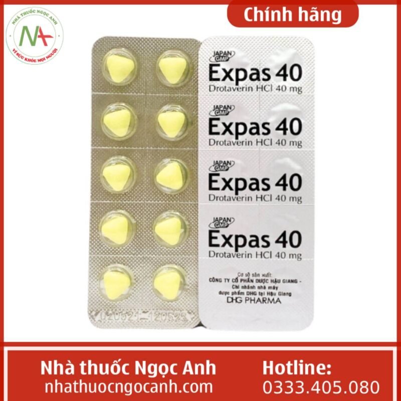 Thuốc Expas 40 là thuốc gì, giá bao nhiêu? Mua ở đâu?
