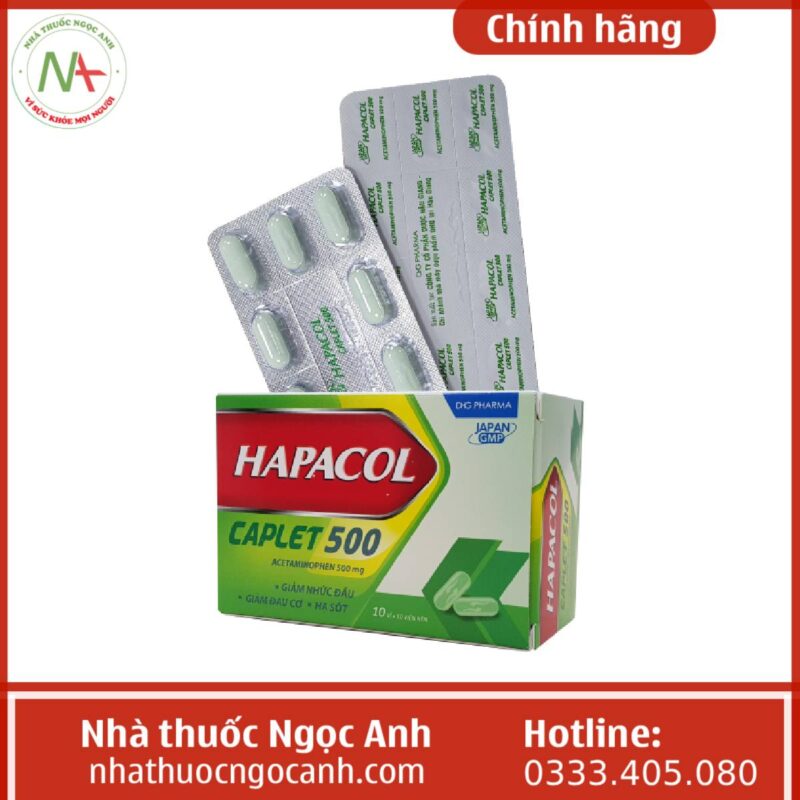 Thuốc Hapacol Caplet 500 là thuốc gì, giá bao nhiêu, mua ở đâu?