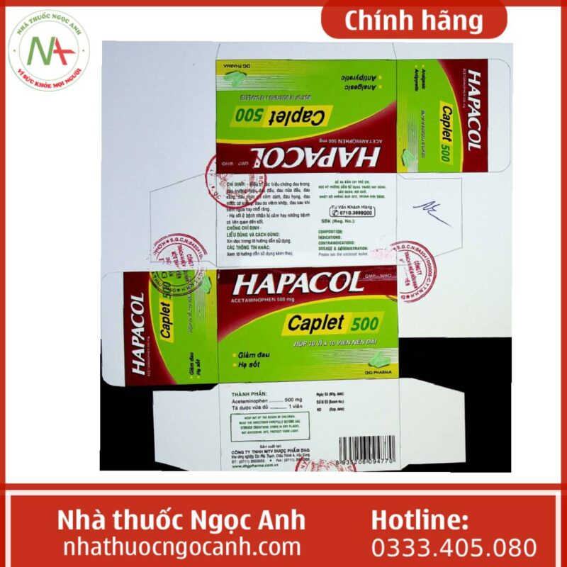 Thuốc Hapacol Caplet 500 là thuốc gì, giá bao nhiêu, mua ở đâu?