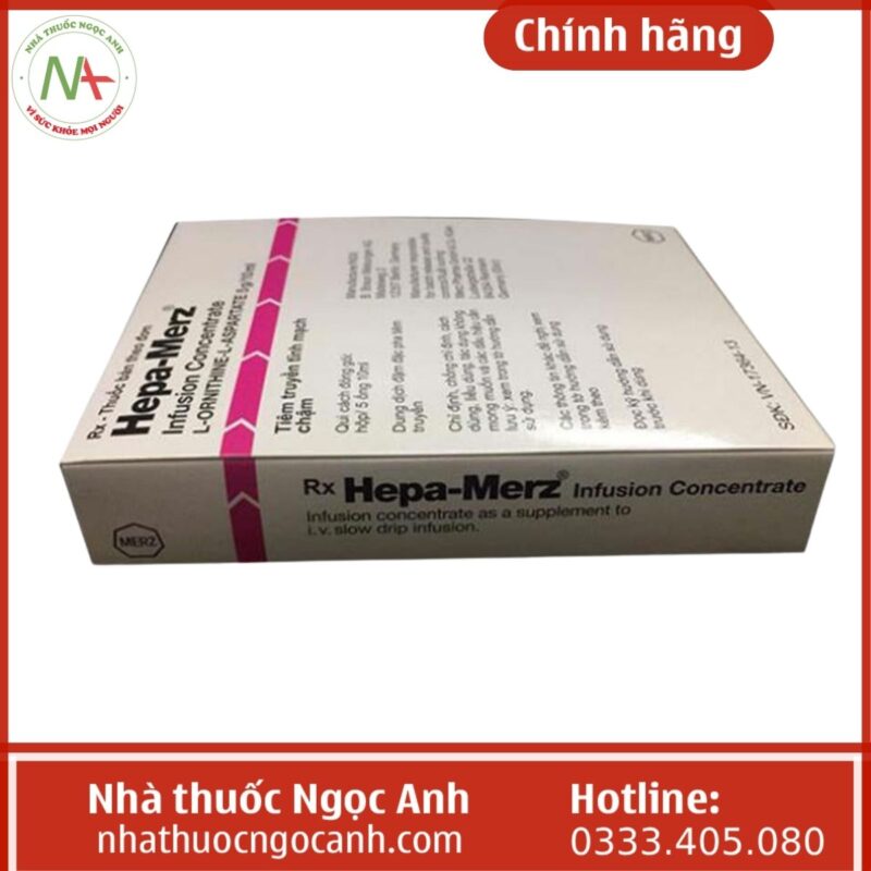 Thuốc Hepa-Merz 5g/10ml là thuốc gì, mua ở đâu, giá bao nhiêu, tác dụng gì