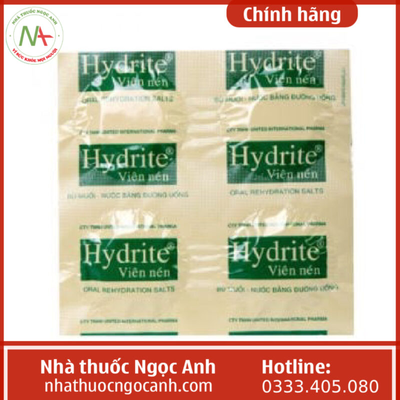 Viên nén Hydrite có tác dụng gì, giá bao nhiêu, mua ở đâu?