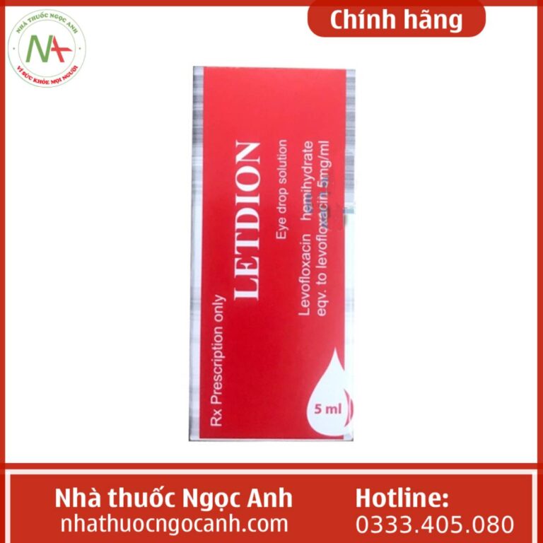 Thuốc nhỏ mắt Letdion giá bao nhiêu, mua ở đâu?