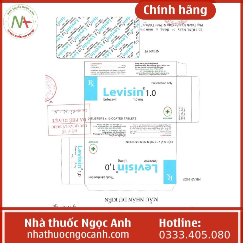 Thuốc Levisin 1.0 là thuốc gì, mua ở đâu, giá bao nhiêu, tác dụng gì
