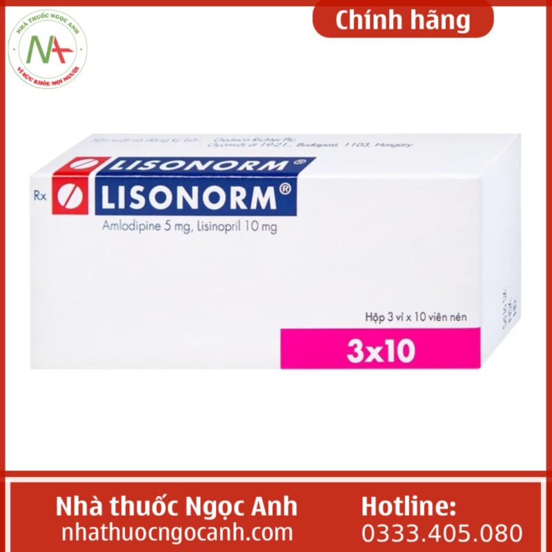Thuốc Lisonorm là thuốc gì, có tác dụng gì, giá bao nhiêu, mua ở đâu?