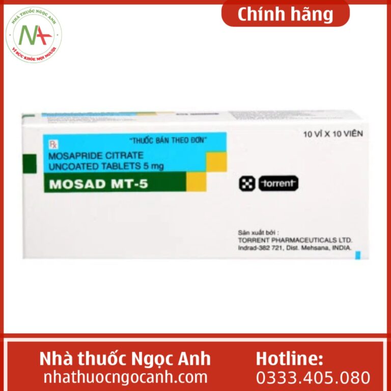 Thuốc Mosad MT-5 là thuốc gì, giá bao nhiêu, mua ở đâu, có tác dụng gì?
