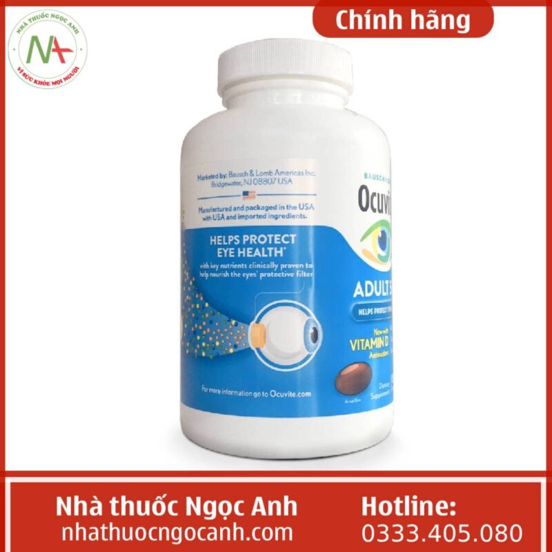 Thuốc bổ mắt Ocuvite Adult 50+ giá bao nhiêu, mua ở đâu?