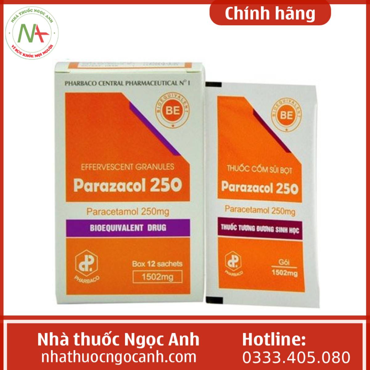 Thuốc Parazacol 250 là thuốc gì, giá bao nhiêu, mua ở đâu?
