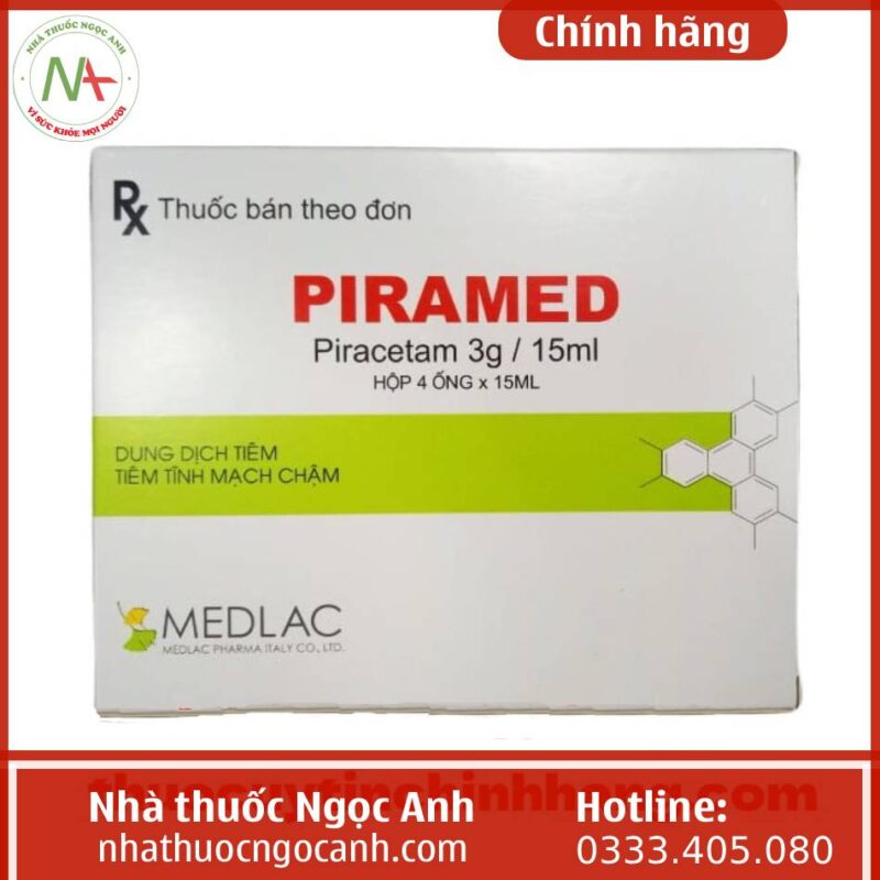 Thuốc tiêm Piramed 3g/15ml có tác dụng gì, giá bao nhiêu, mua ở đâu?
