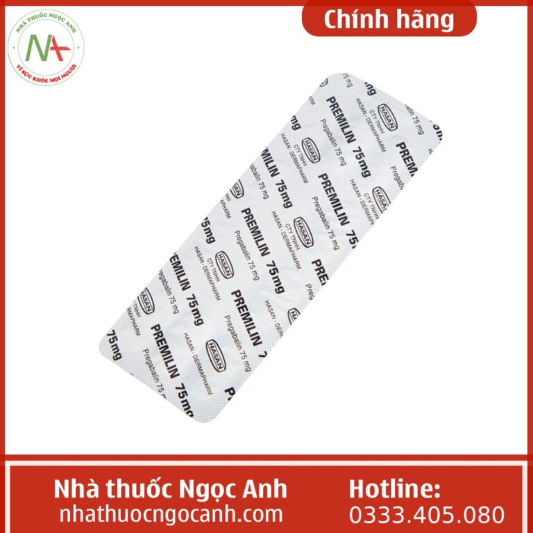 Thuốc Premilin 75 mg có tác dụng gì, là thuốc gì, giá bao nhiêu, mua ở đâu?