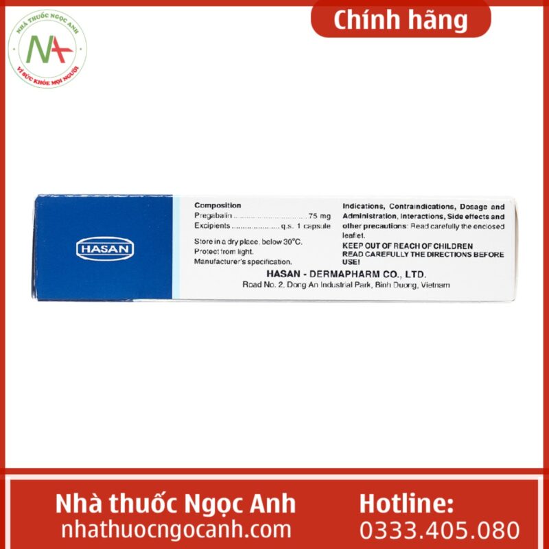 Thuốc Premilin 75 mg có tác dụng gì, là thuốc gì, giá bao nhiêu, mua ở đâu?