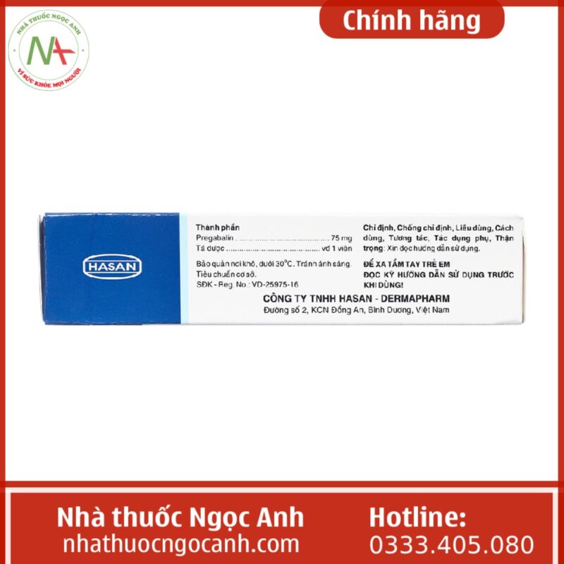 Thuốc Premilin 75 mg có tác dụng gì, là thuốc gì, giá bao nhiêu, mua ở đâu?