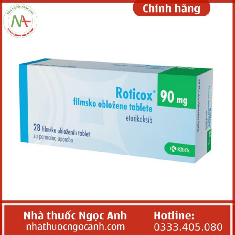 Thuốc Roticox 90mg có tác dụng gì, giá bao nhiêu, mua ở đâu?
