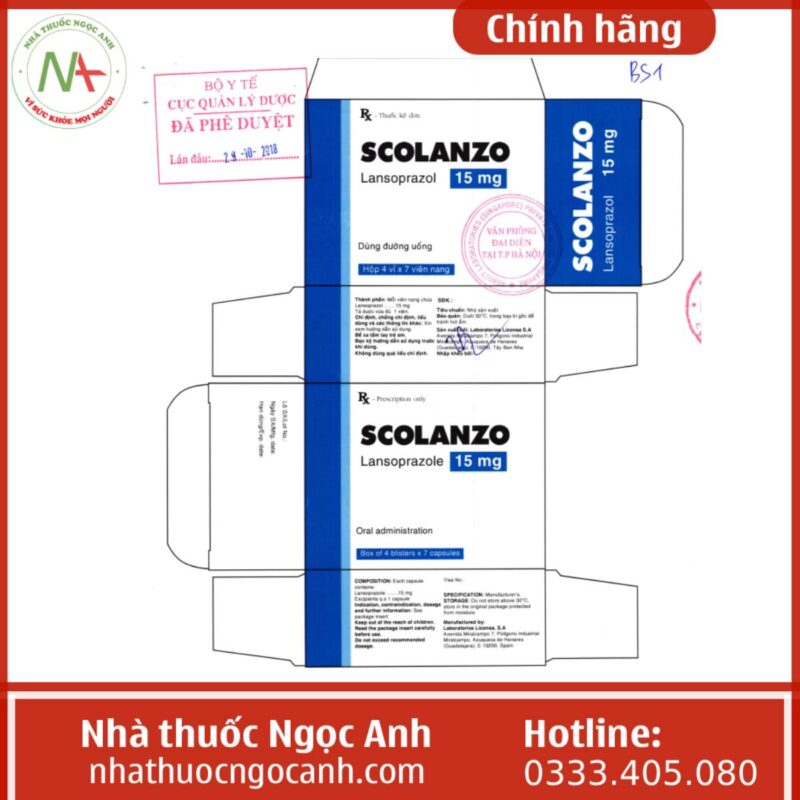 Thuốc Scolanzo 15mg là thuốc gì, giá bao nhiêu, mua ở đâu?