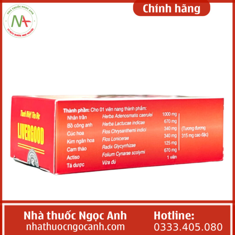 Thuốc Thanh Nhiệt Tiêu Độc Livergood là thuốc gì, giá bao nhiêu? Mua ở đâu?