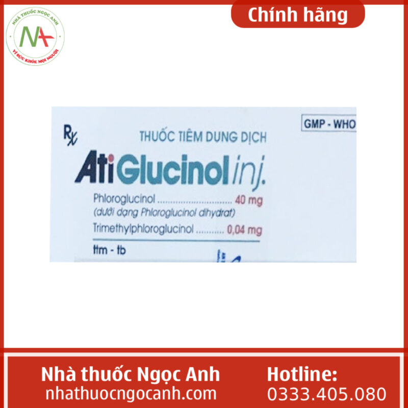 Thuốc tiêm Atiglucinol Inj là thuốc gì, thuộc nhóm nào, giá bao nhiêu ...