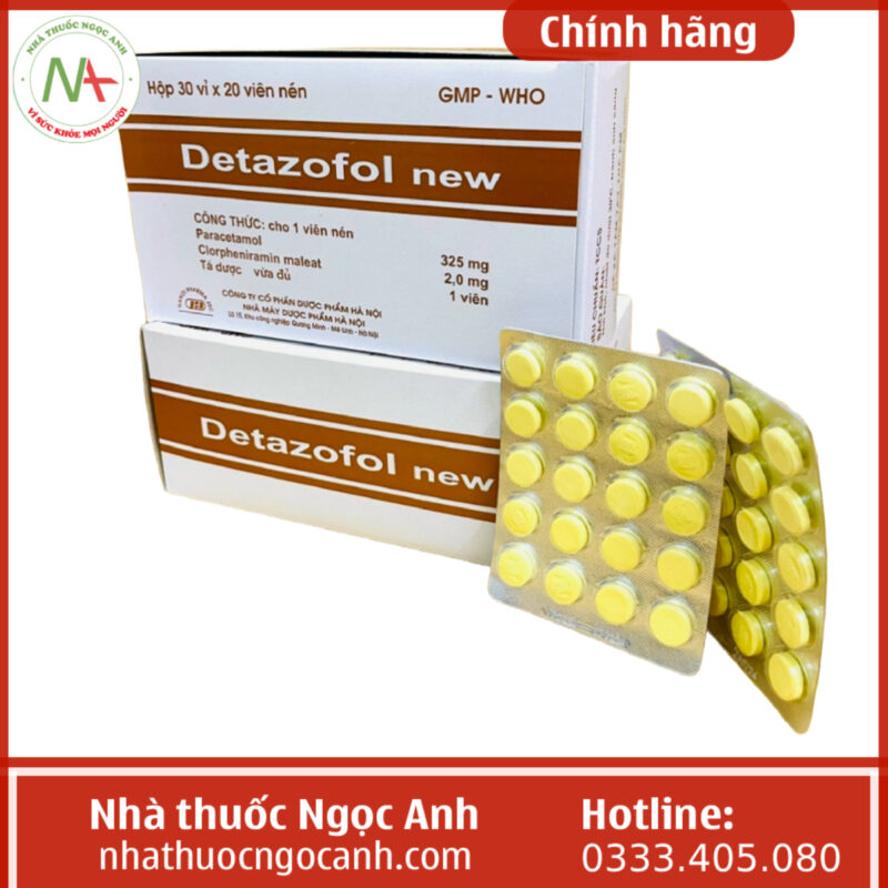 Thuốc Detazofol new là thuốc gì, có tác dụng gì, giá bao nhiêu? Mua ở đâu?