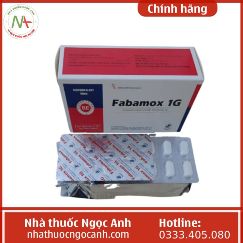 Thuốc Fabamox 1g là thuốc gì? Giá bao nhiêu? Mua ở đâu?
