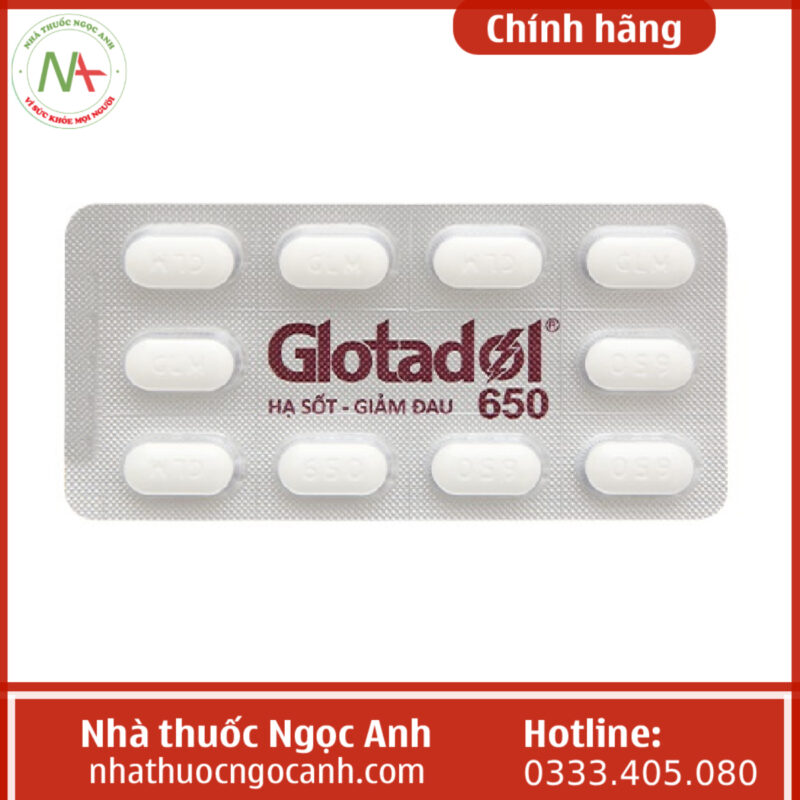 Thuốc Glotadol 650 là thuốc gì, giá bao nhiêu? Mua ở đâu?