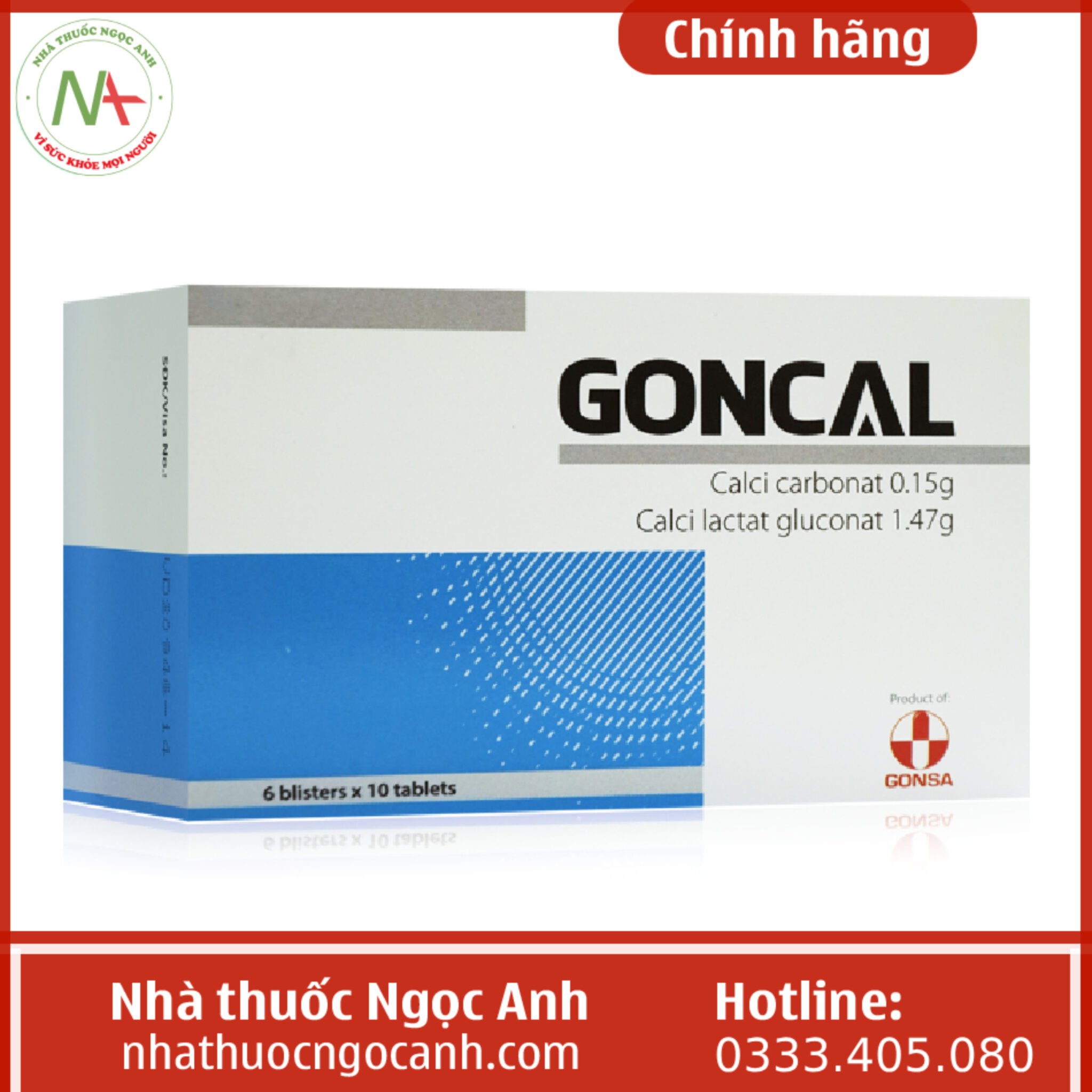 Thuốc Goncal là thuốc gì, chữa bệnh gì, giá bao nhiêu? Mua ở đâu?