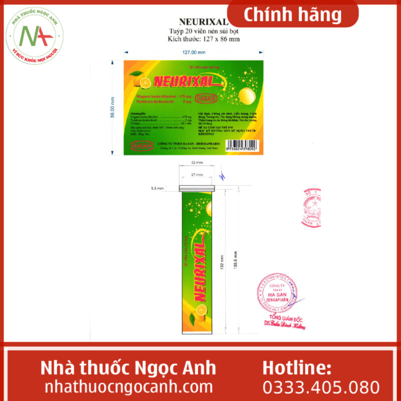 Thuốc Neurixal viên sủi có tác dụng gì, là thuốc gì, giá bao nhiêu, mua ...