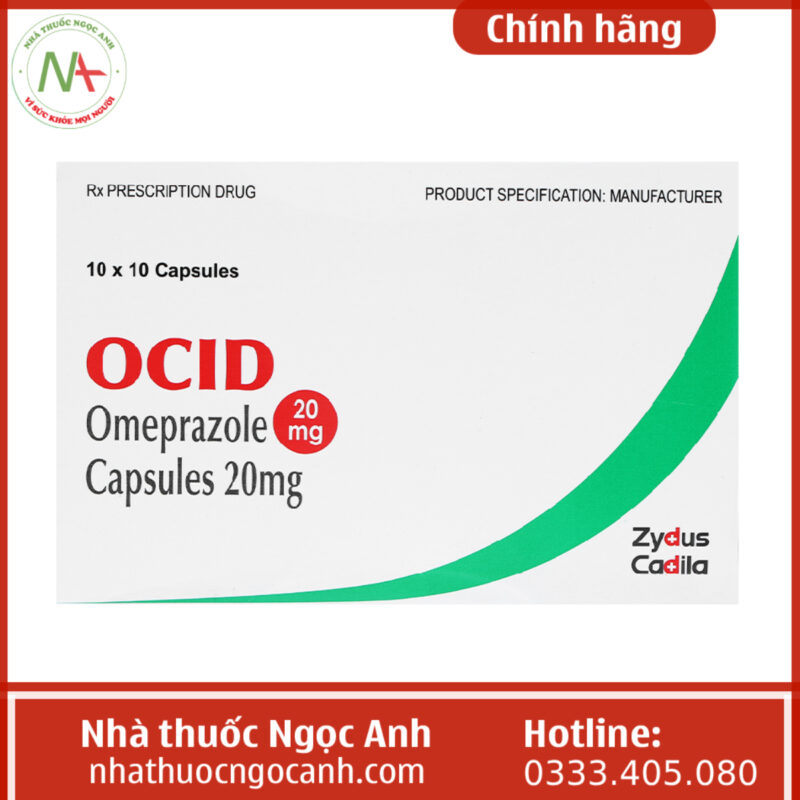 Thuốc Ocid 20mg là thuốc gì, uống thế nào, giá bao nhiêu? Mua ở đâu?