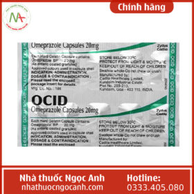 Thuốc Ocid 20mg là thuốc gì, uống thế nào, giá bao nhiêu? Mua ở đâu?