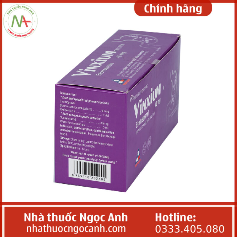 Thuốc Vinxium 40 mg có tác dụng gì giá bao nhiêu? Mua ở đâu?