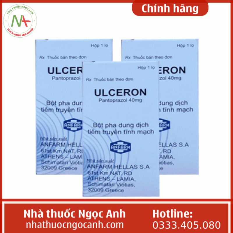 Thuốc tiêm ULceron 40mg tác dụng gì, giá bao nhiêu, mua ở đâu?