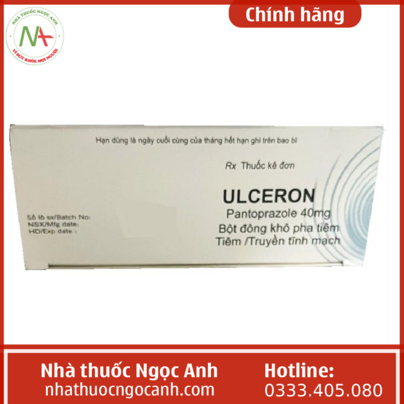 Thuốc tiêm ULceron 40mg tác dụng gì, giá bao nhiêu, mua ở đâu?