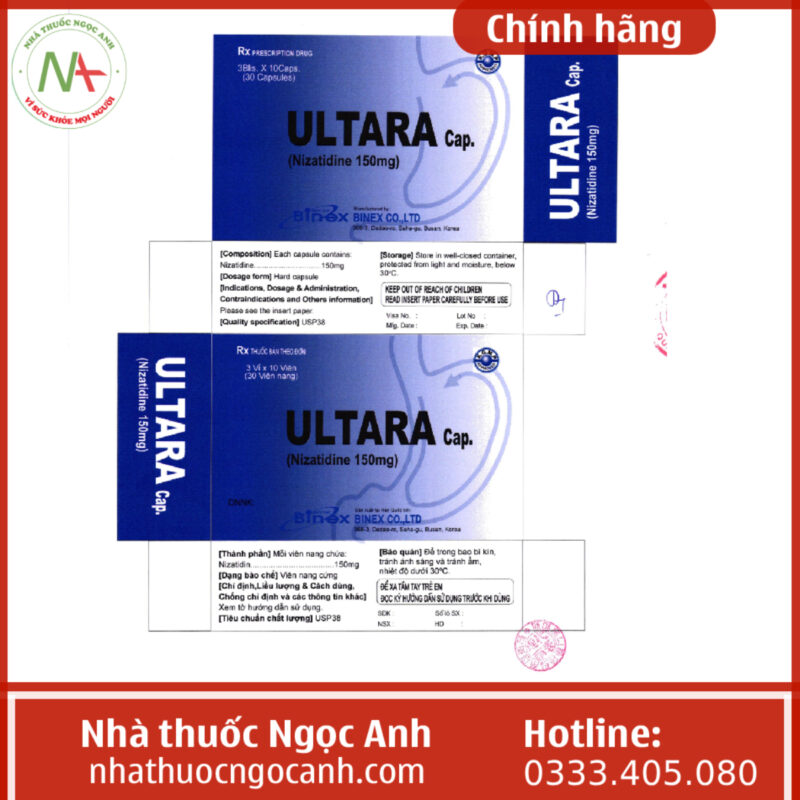 Thuốc Ultara Cap là thuốc gì, giá bao nhiêu? Mua ở đâu?