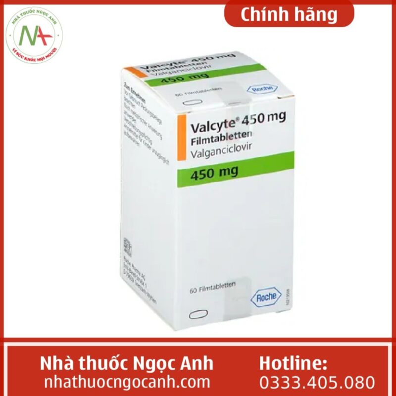 Thuốc Valcyte 450 mg là thuốc gì, giá bao nhiêu, mua ở đâu, có tác dụng gì?
