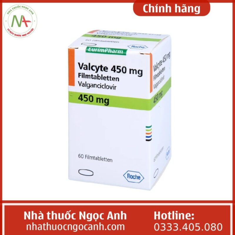 Thuốc Valcyte 450 mg là thuốc gì, giá bao nhiêu, mua ở đâu, có tác dụng gì?